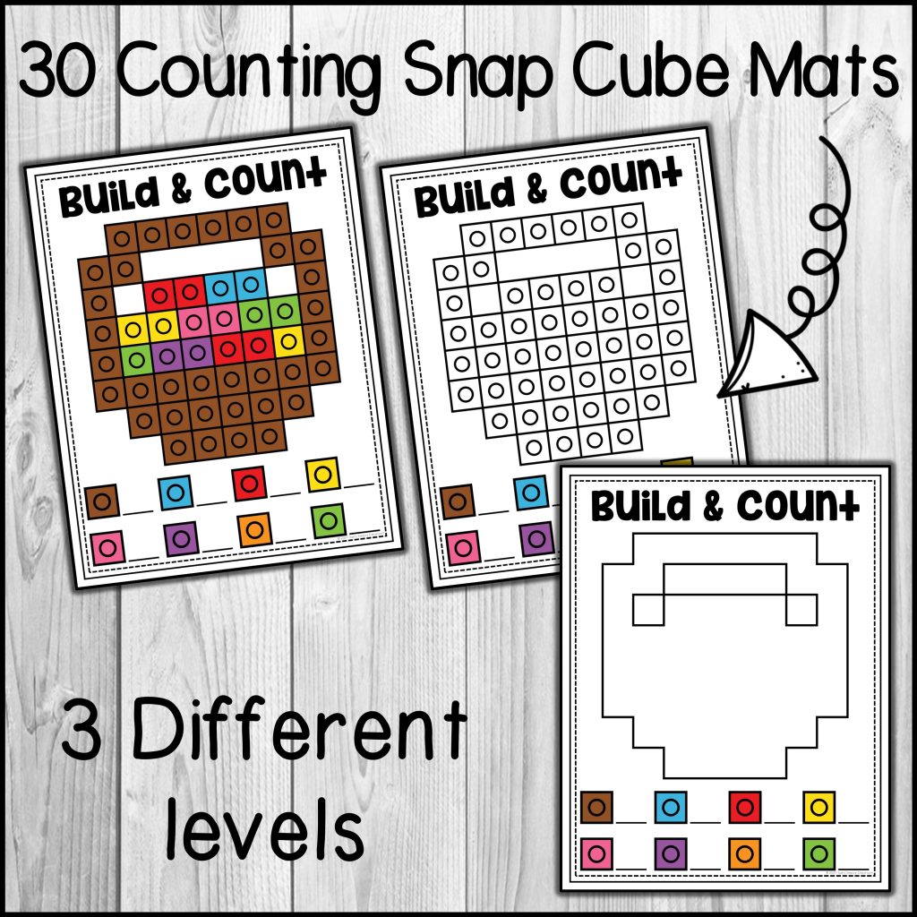 Easter Snap Cubes Activity Mats | Fine Motor Task Cards | Math Center ...