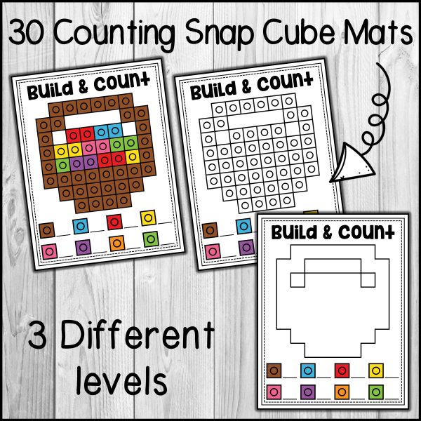 Easter Snap Cubes Activity Mats | Fine Motor Task Cards | Math Center ...