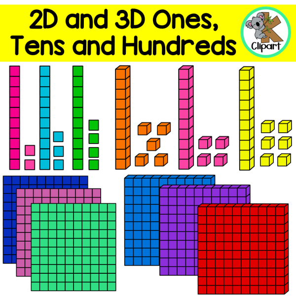 Base Ten Blocks Math Clipart - Made By Teachers