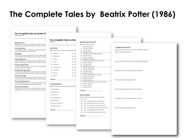 The Complete Tales by Beatrix Potter (1986) | Made By Teachers