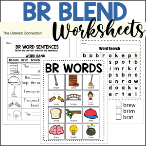 BR Beginning Blends No Prep Worksheets - Made By Teachers