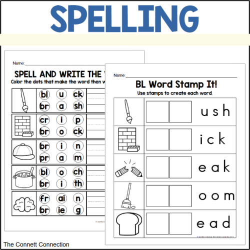 BR Beginning Blends No Prep Worksheets | Made By Teachers