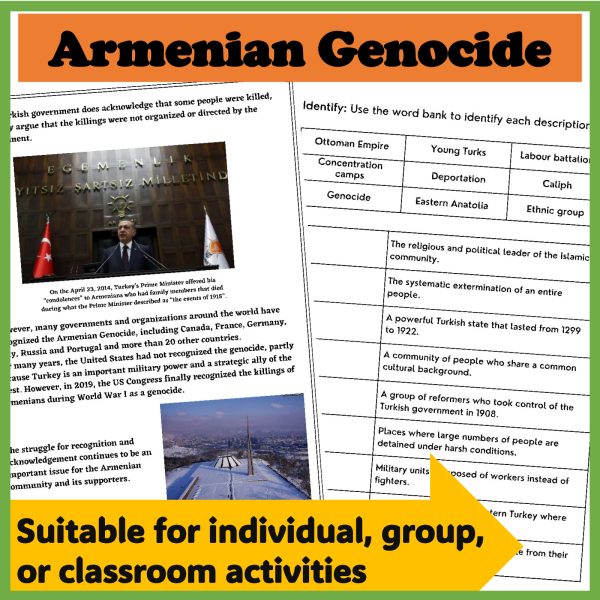 Armenian Genocide Reading Comprehension Passages and Questions | Made ...