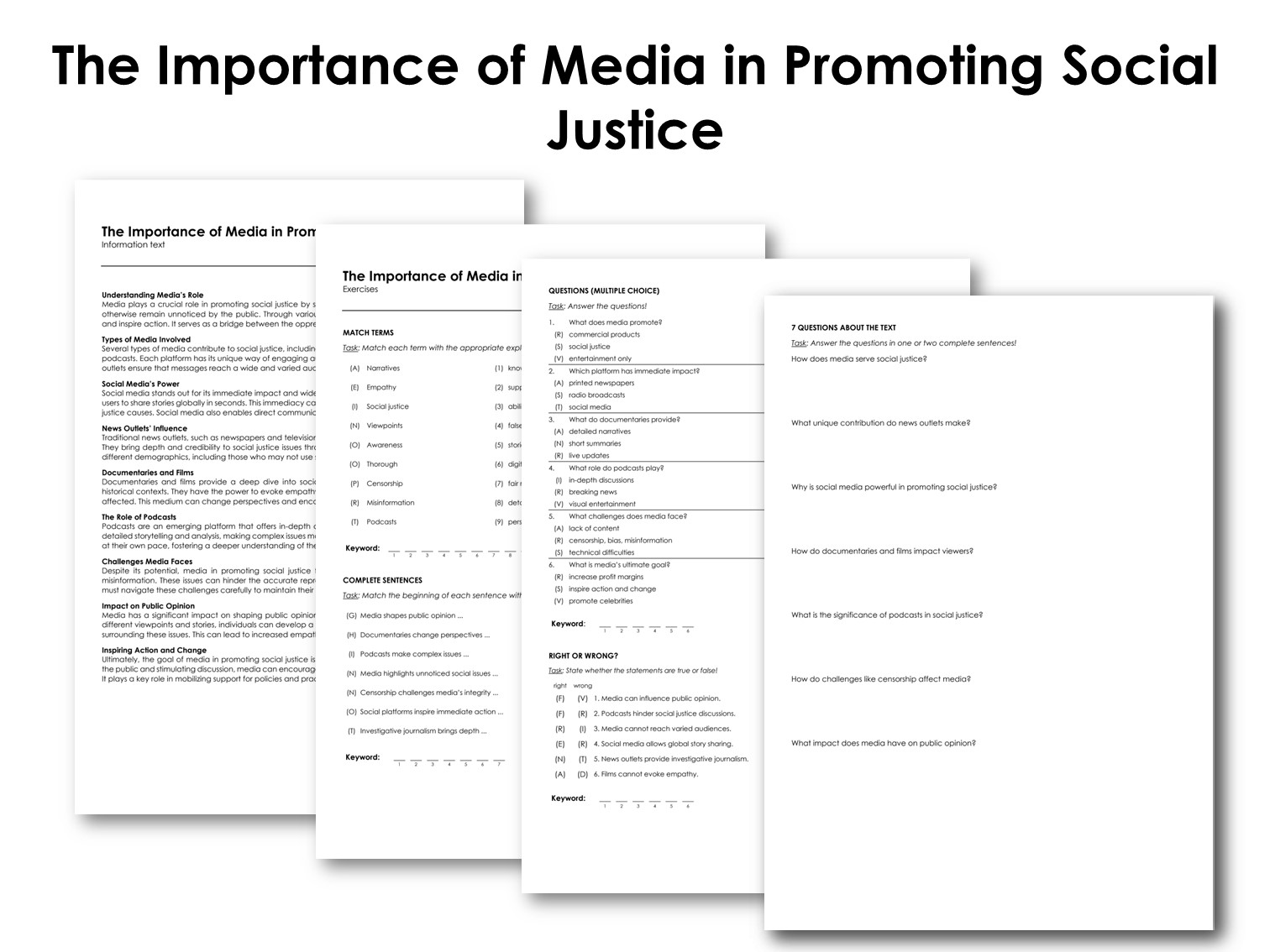 The Importance of Media in Promoting Social Justice | Made By Teachers
