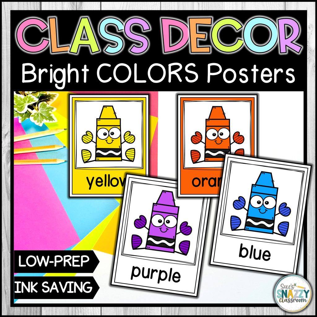Color Posters - Bright and Colorful Classroom Decor - Made By Teachers