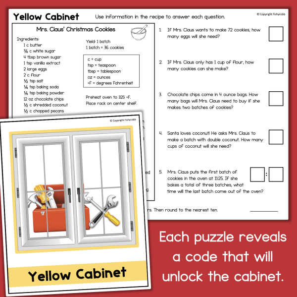 North Pole Christmas ESCAPE ROOM Gr 4 Reading & Math | Made By Teachers