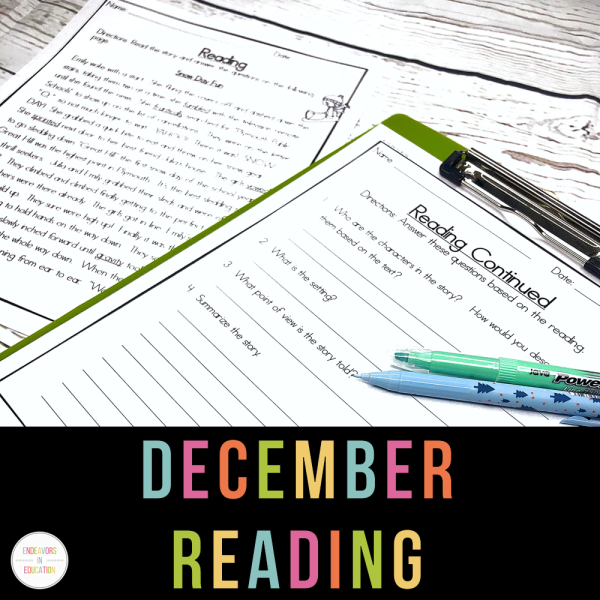 December Reading Comprehension Passages | Made By Teachers