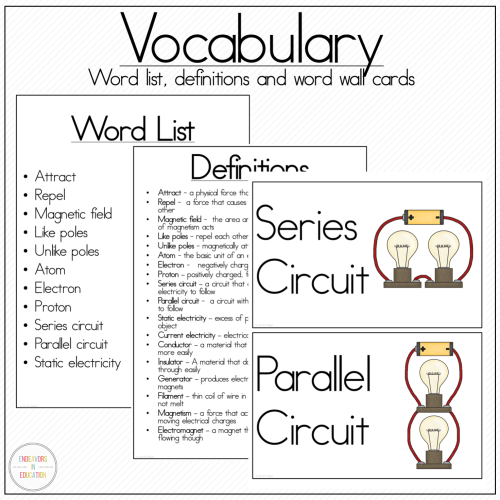 Electricity and Magnetism Worksheets and Activities | Made By Teachers