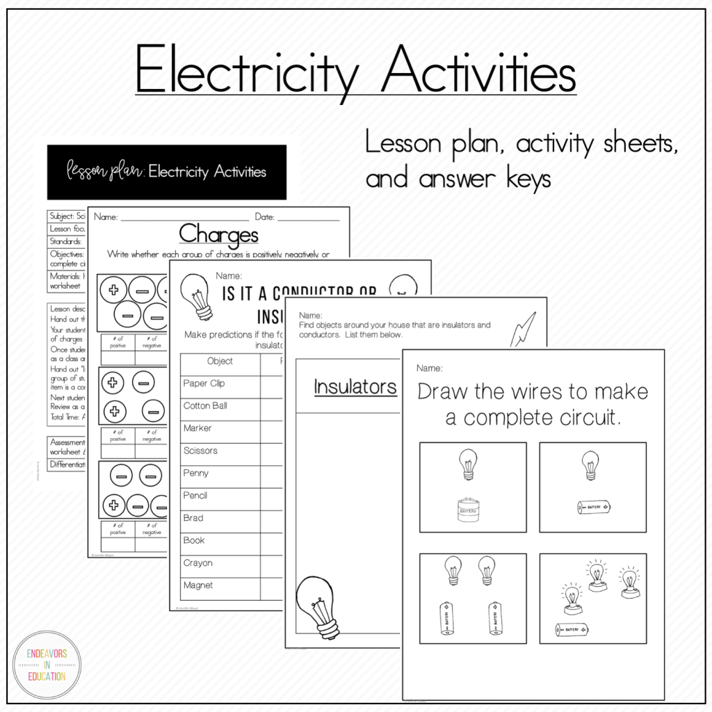 Electricity and Magnetism Worksheets and Activities | Made By Teachers