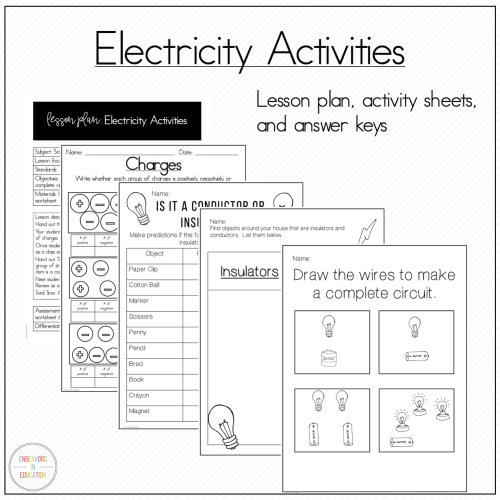 Electricity and Magnetism Worksheets and Activities | Made By Teachers