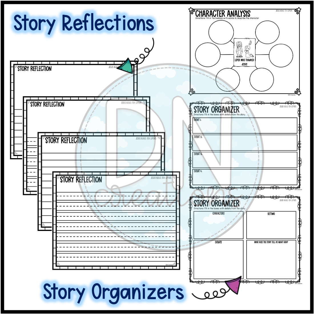 Jesus Heals the 10 Lepers Activity Bundle for Luke 17 Bible Lesson ...