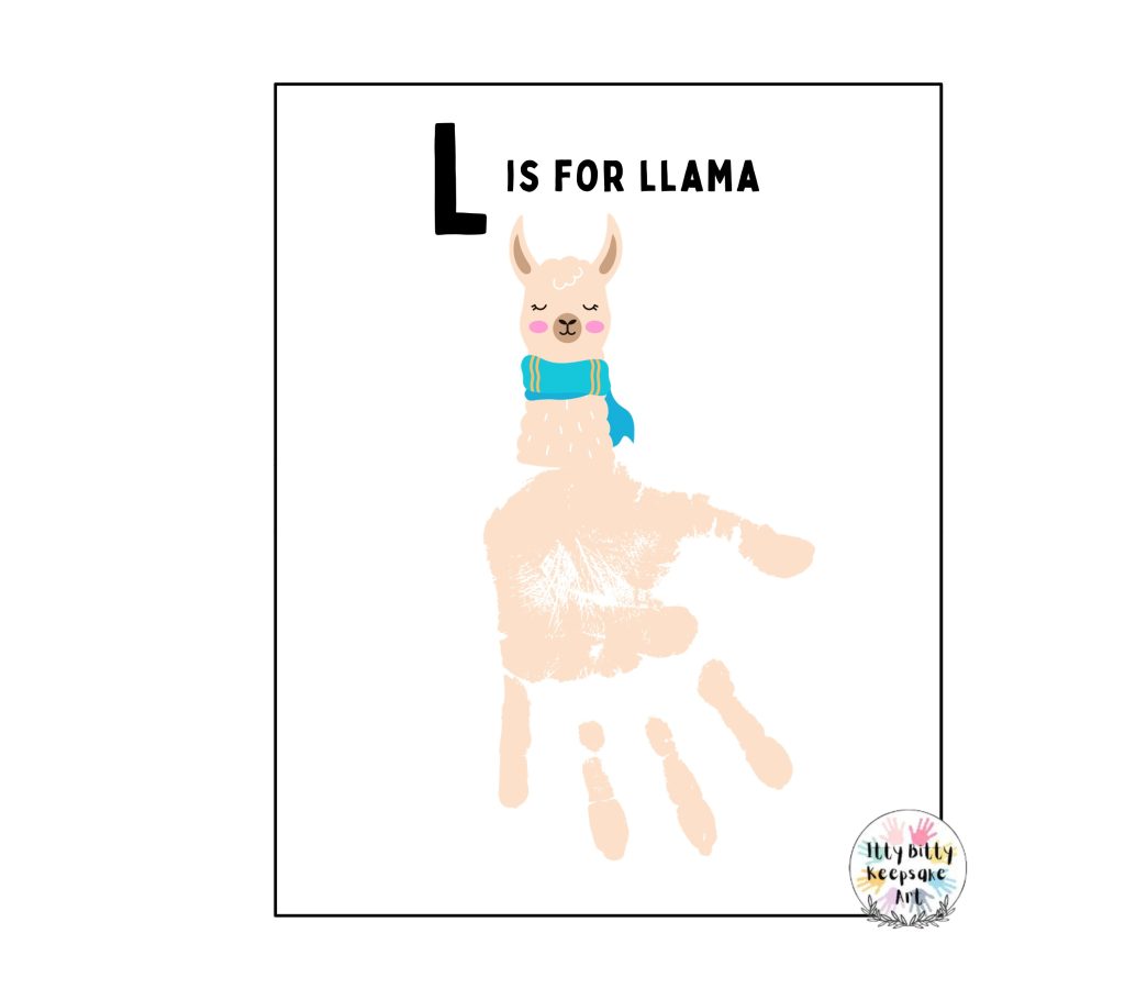 Letter L Handprint Art Craft Printable Template / L is for Llama ...