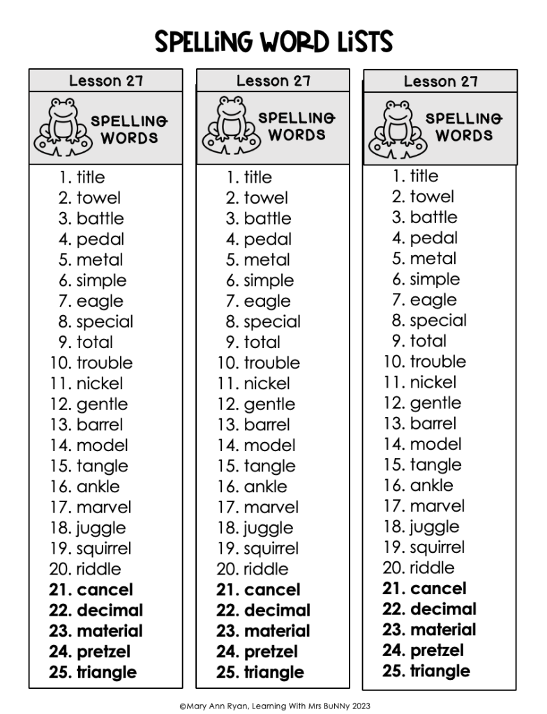 Edit Product: Weekly Spelling Word Lists for 4th Grade Journeys Lessons ...