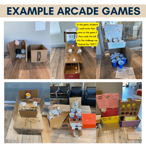 Cardboard Arcade Game Spring, Summer, End of Year STEM Activity ...