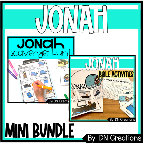 Jonah Activity Bundle for Jonah 2 Sunday School Bible Lesson - Made By ...