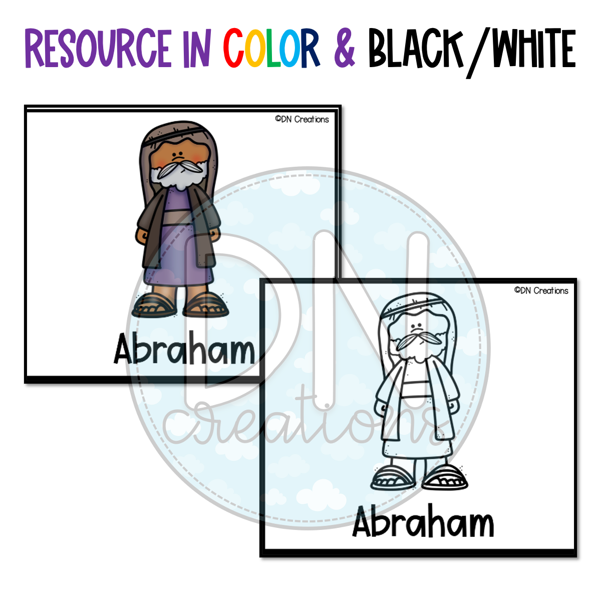 Abraham and Sarah Activity Bundle for Genesis 17 Sunday School Bible ...