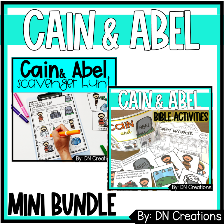 Cain and Abel Activity Bundle for Daniel 6 Sunday School Bible Lesson ...