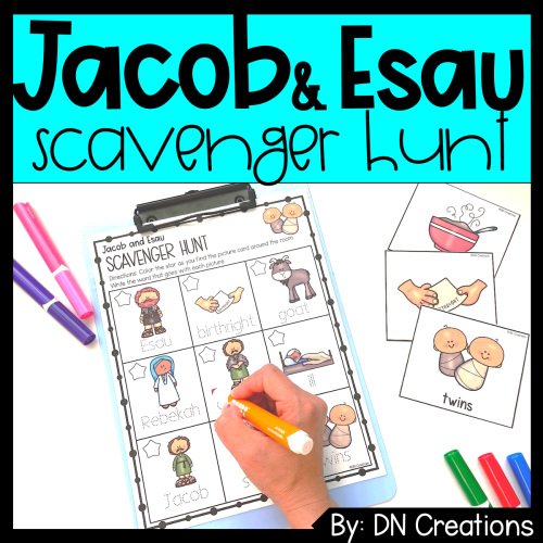 Jacob and Esau Activity Bundle for Genesis 25 Sunday School Bible ...