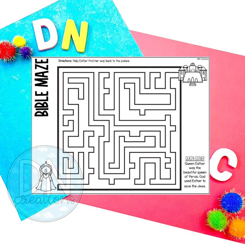 Queen Esther Activity Bundle for Esther Sunday School Bible Lesson ...