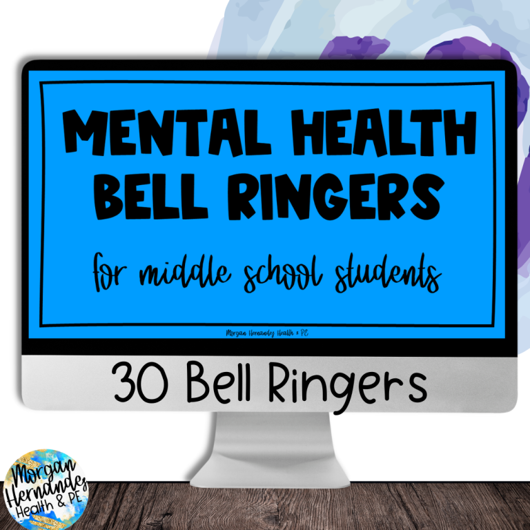 Middle School Mental Health Bell Ringers - Made By Teachers