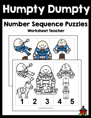 Humpty Dumpty Number Sequence Puzzles | Made By Teachers