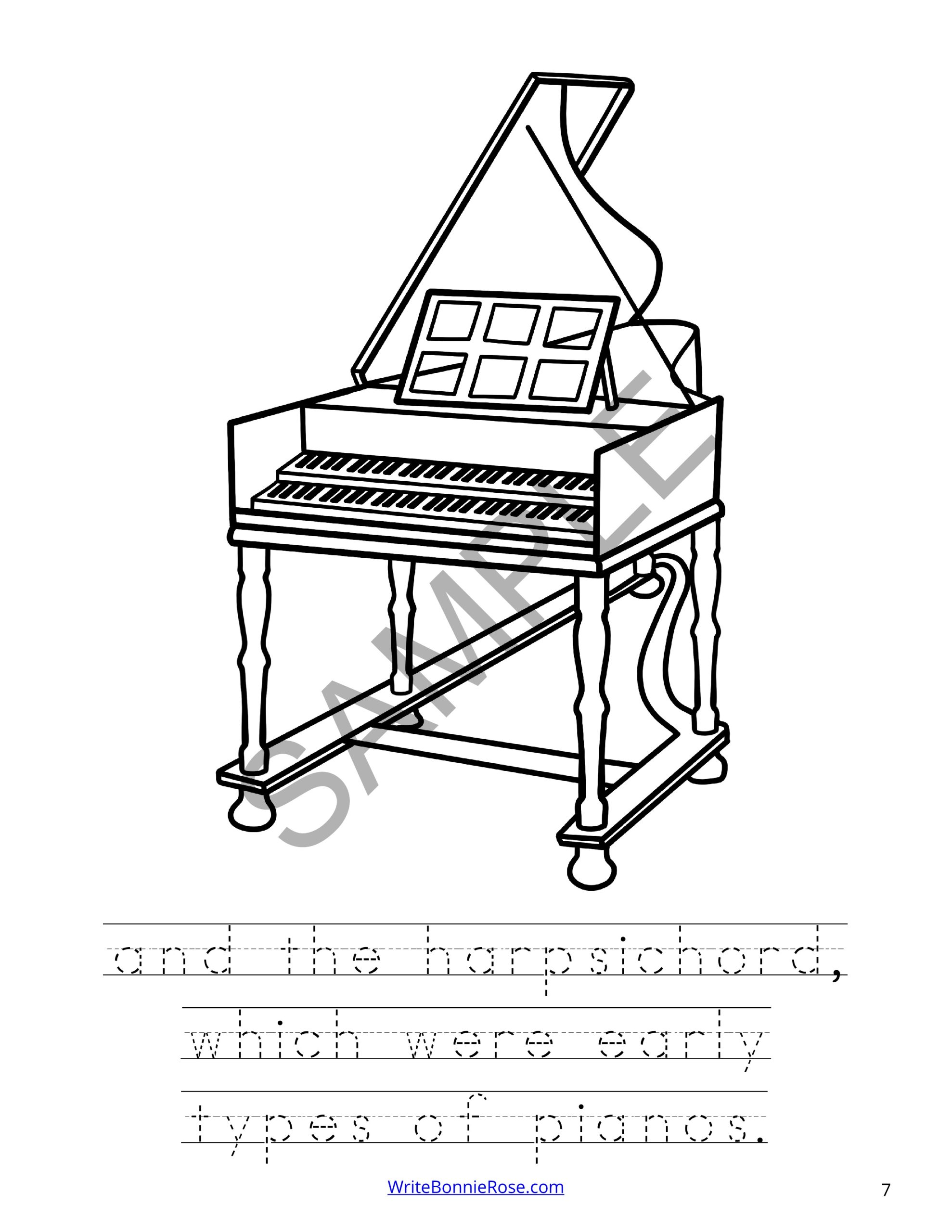 Famous Composers Coloring Book: Life of Johann Sebastian Bach-Level B ...