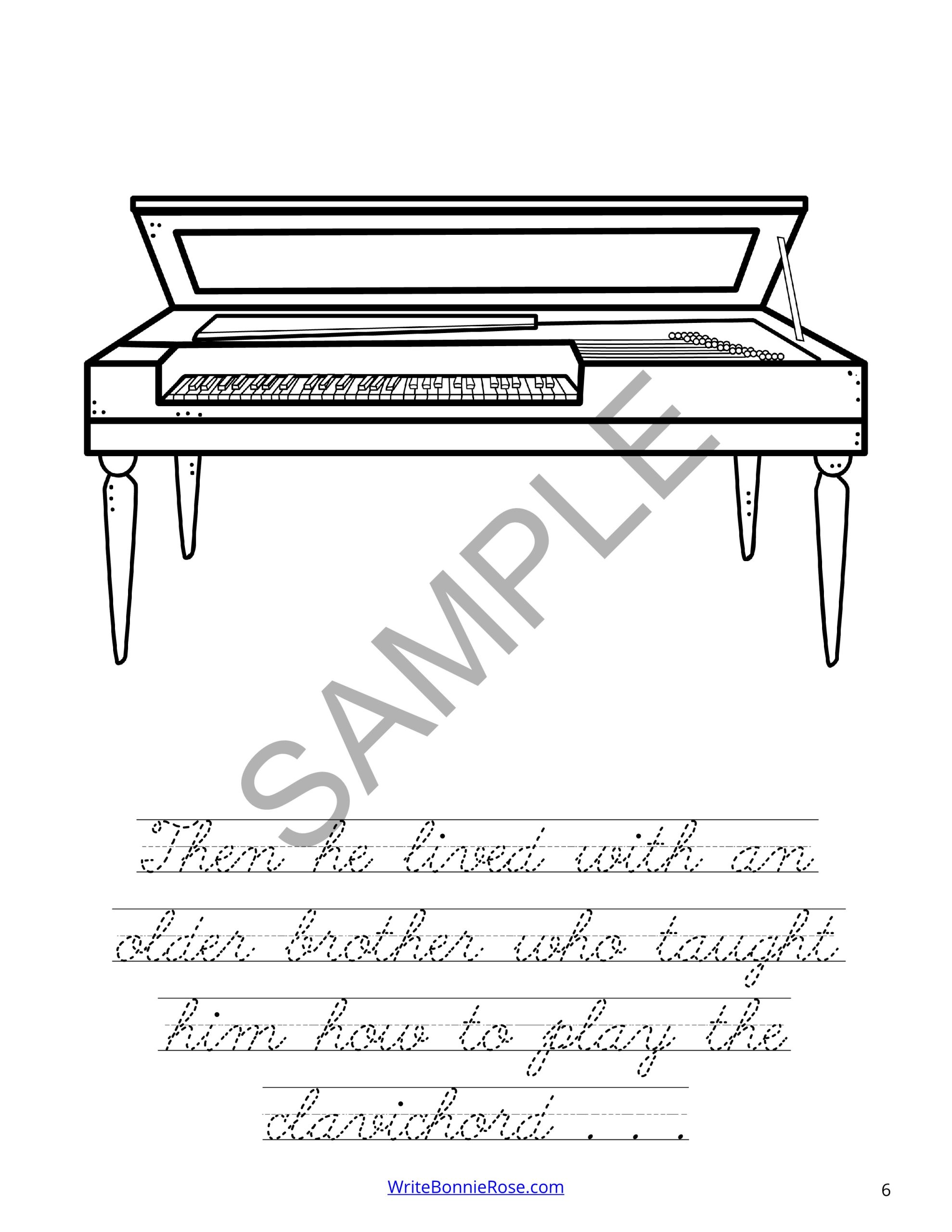 Famous Composers Coloring Book: Life of Johann Sebastian Bach-Level C ...
