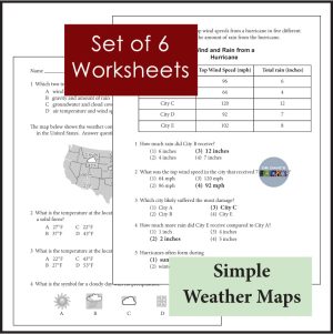 Weather Worksheets Chart Maps Graph and Data Tables - Made By Teachers
