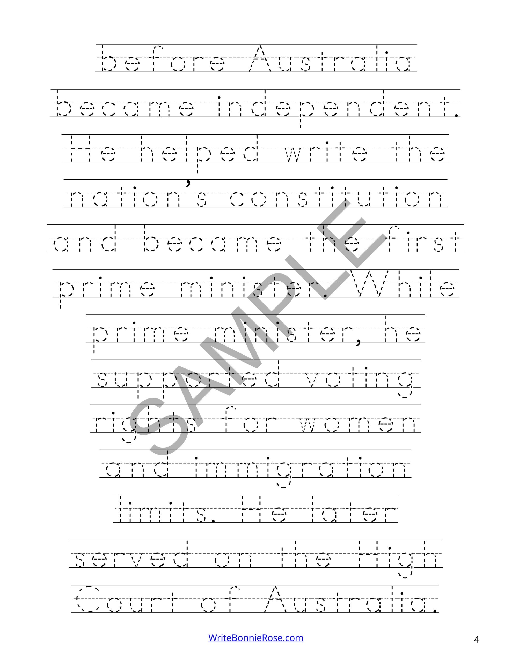 Prime Ministers of Australia Coloring Book with Print Copywork | Made ...