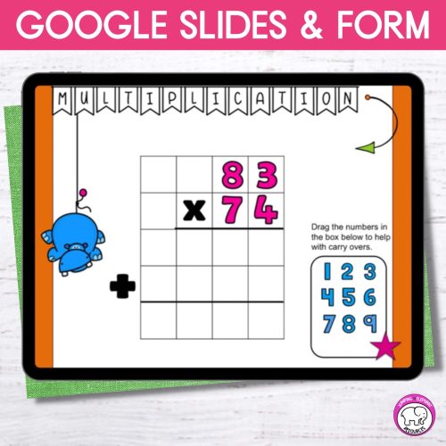 2 Digit by 2 Digit Multiplication Standard Form Google Slides and ...