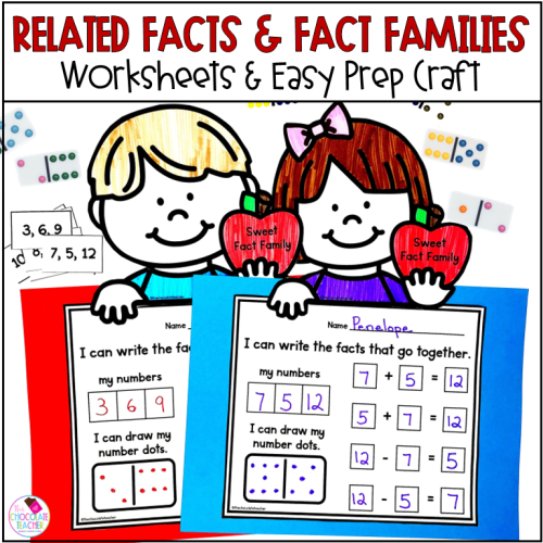 Related Facts Addition and Subtraction, Fact Families Math Worksheets ...