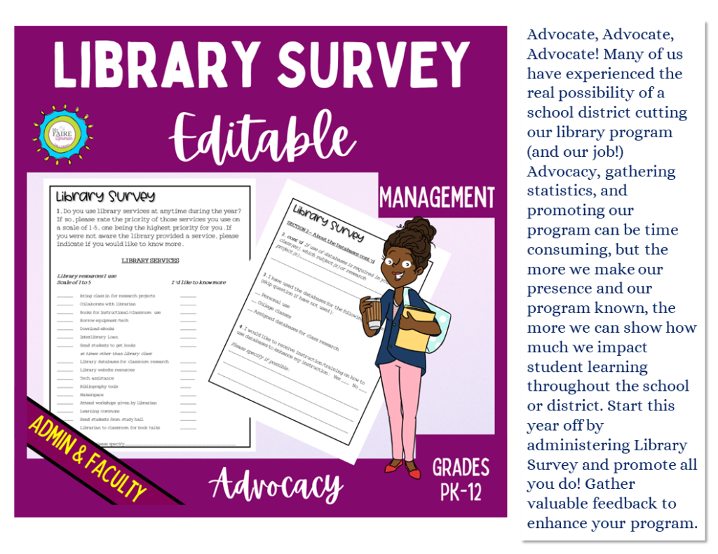 Library Survey | Beginning/End of Year | Faculty Survey | Advocacy ...