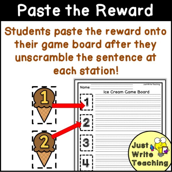 Summer Ice Cream - Sentence Scramblers Reading Game | Made By Teachers