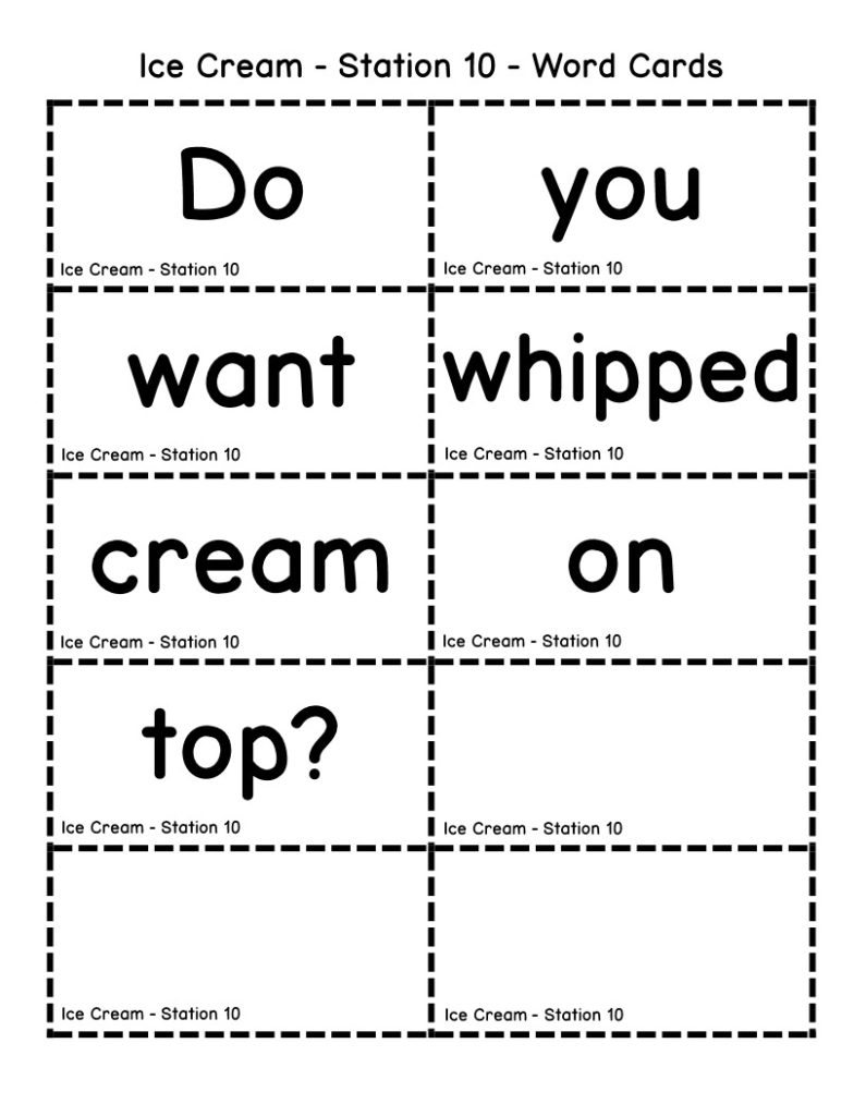 Summer Ice Cream - Sentence Scramblers Reading Game | Made By Teachers