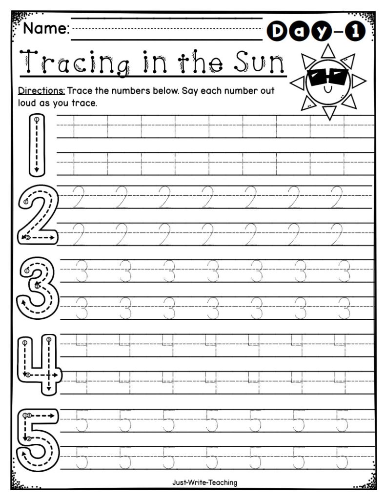 Rising First Grade Summer Math Packet (Kindergarten Review) - Made By ...