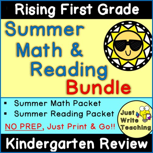 Summer Math and Reading Packet Bundle - Rising First Grade ...