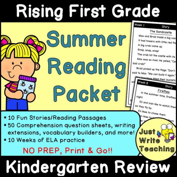 Summer Math and Reading Packet Bundle - Rising First Grade ...