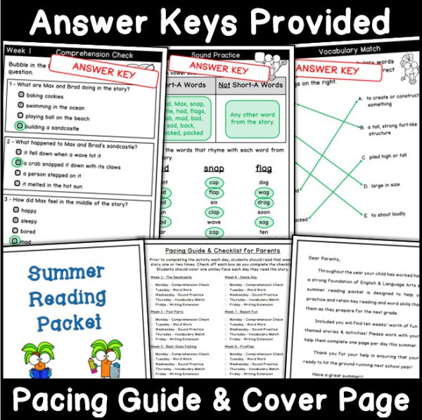 Summer Math and Reading Packet Bundle - Rising First Grade ...