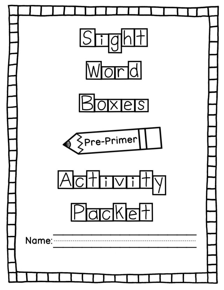 Pre-Primer Sight Word Centers - Word Boxes | Made By Teachers