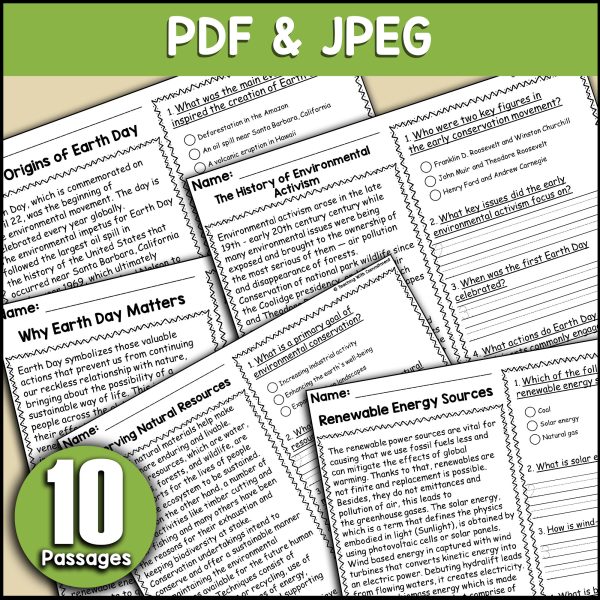 Earth Day Reading Comprehension Passages With Questions - Made By Teachers
