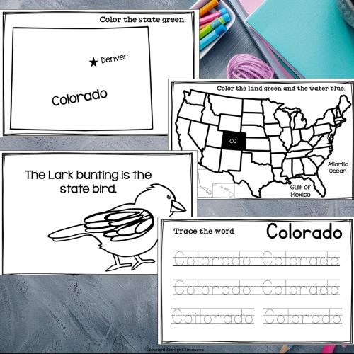 Colorado Mini Book for Early Readers - A State Study - Made By Teachers