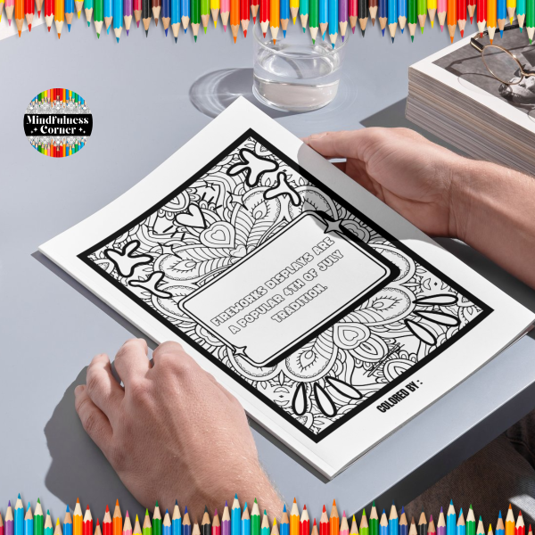 4th Of July Facts Sayings, Mindfulness Mandala Coloring Pages | Made By ...