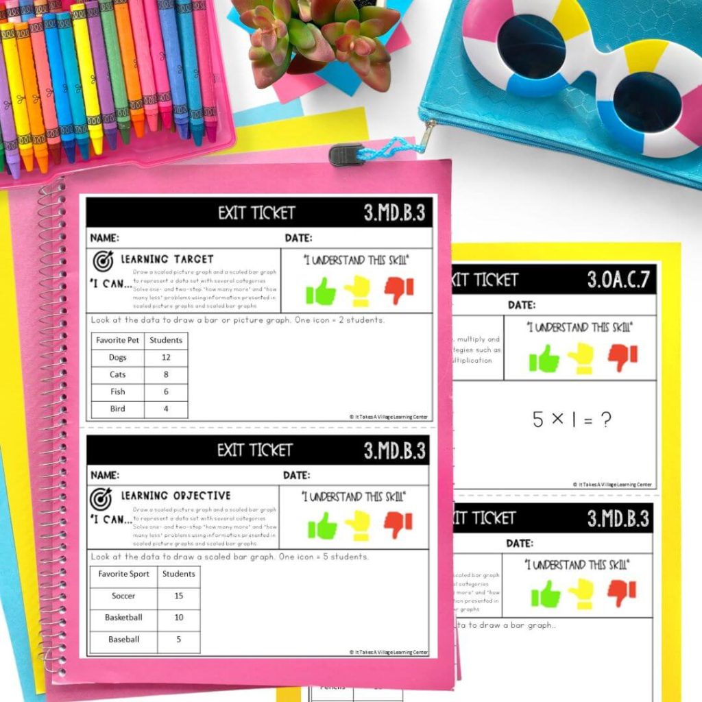 3rd Grade Math Multiplication Exit Ticket | Made By Teachers