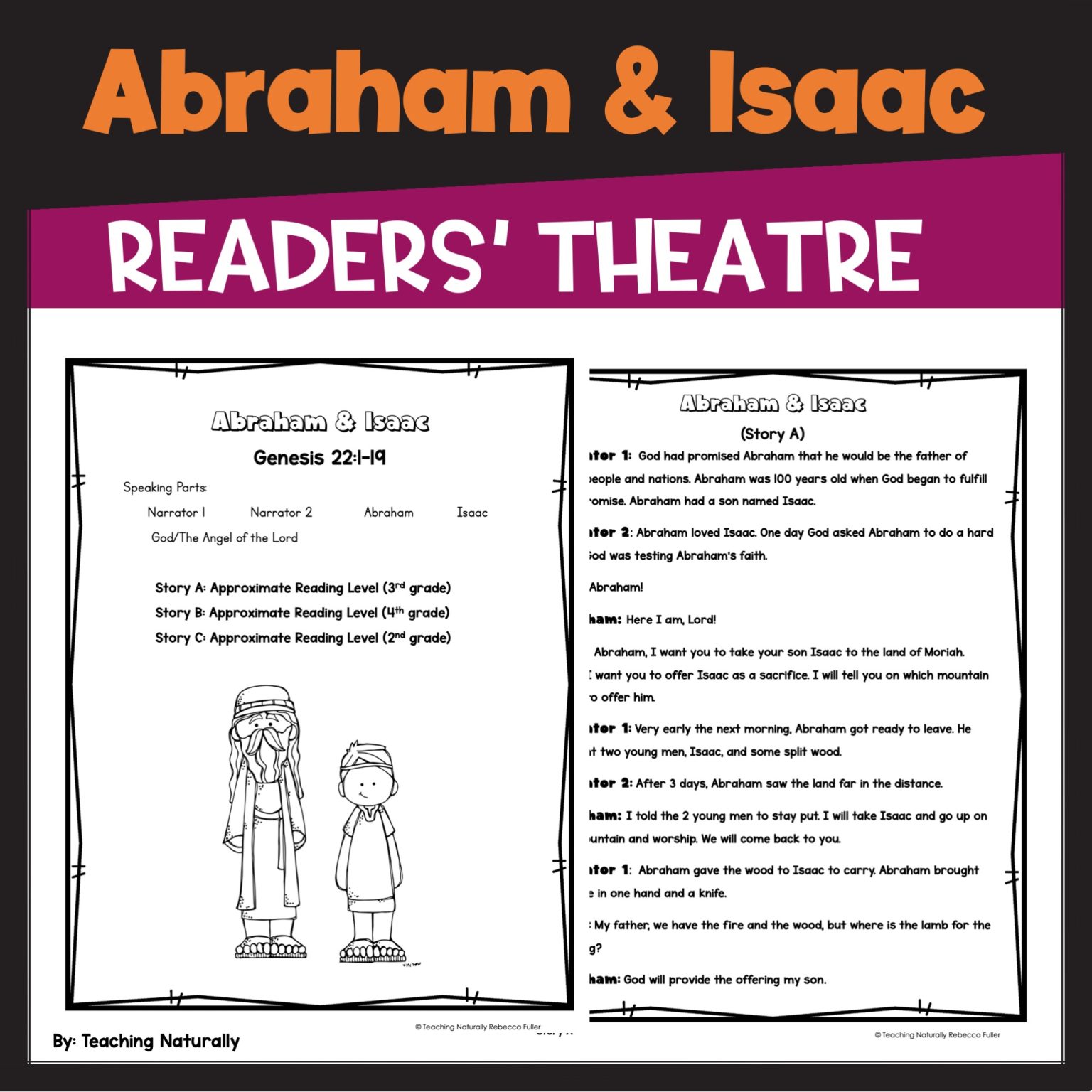 Abraham and Isaac Bible Story Readers'Theatre - Made By Teachers