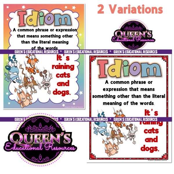 Figurative Language Posters | Similes | Metaphors | Idioms | Hyperboles ...