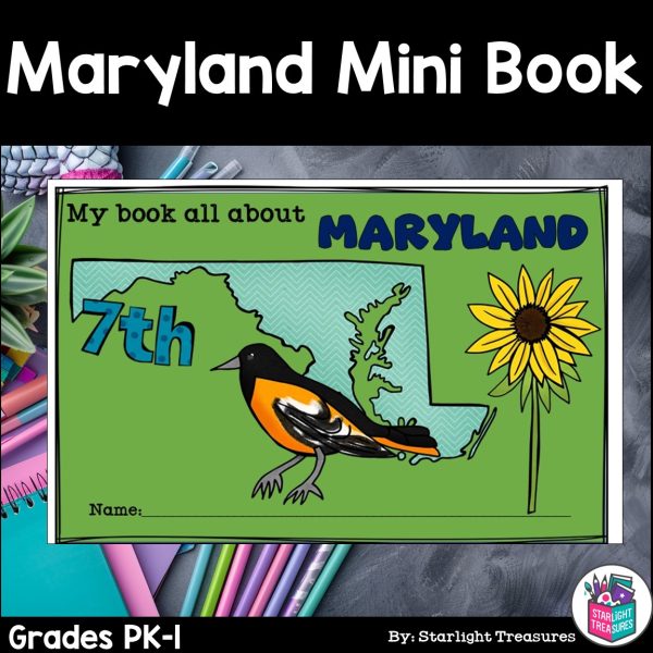 Maryland Mini Book for Early Readers - A State Study - Made By Teachers
