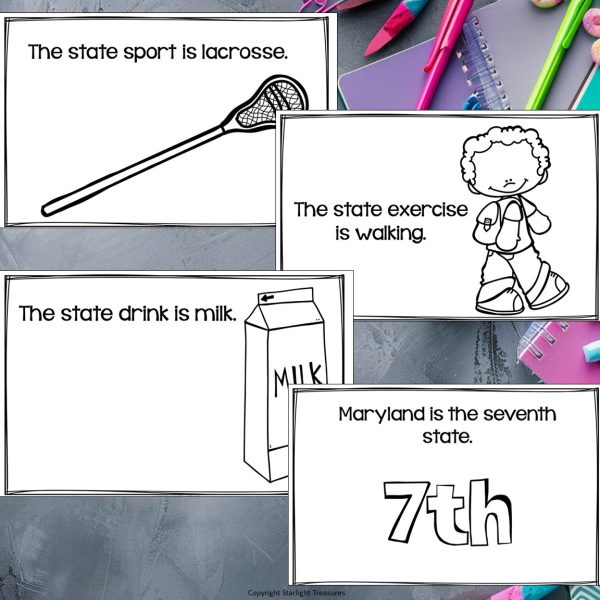 Maryland Mini Book for Early Readers - A State Study - Made By Teachers