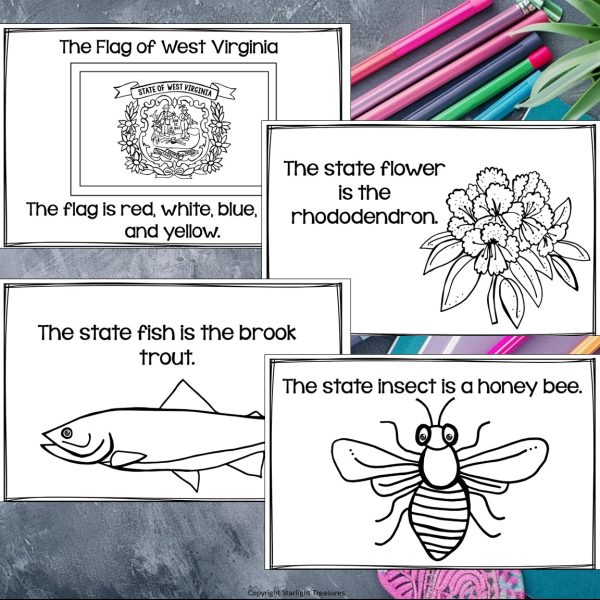 West Virginia Mini Book for Early Readers - A State Study - Made By ...