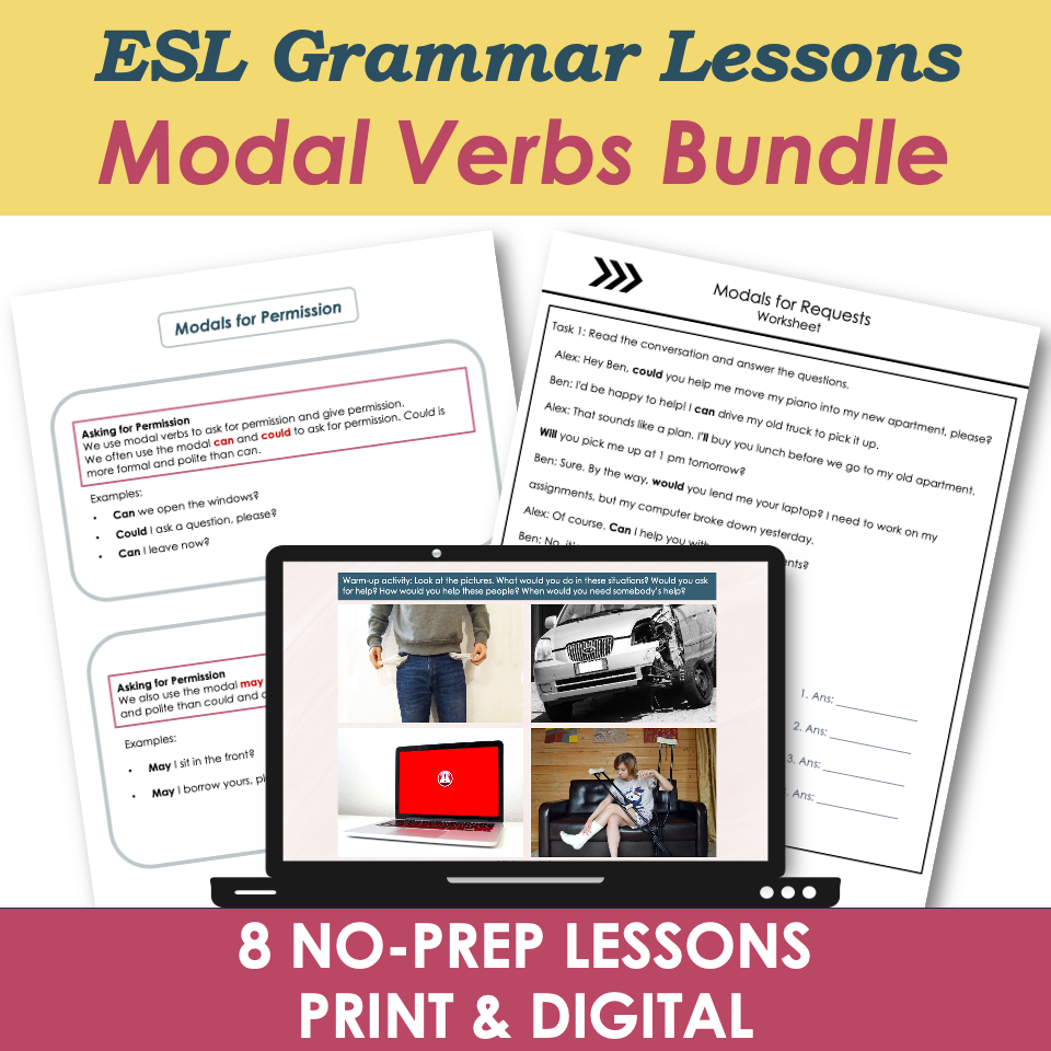 Verb To Be BUNDLE - Adult ESL Beginner Grammar Lesson, Worksheets ...