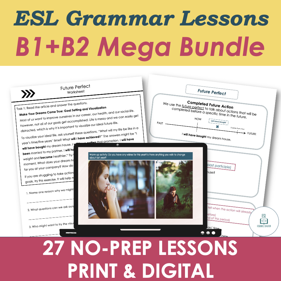 B1 Intermediate + B2 Upper Intermediate ESL Grammar Lesson Plans ...